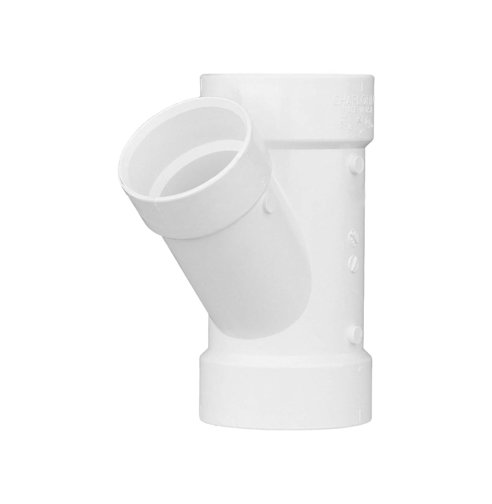 4 x 4 x 3 DWV WYE REDUCING DWV (Drain, Waste and Vent) (10 Unit Box) 4 ...