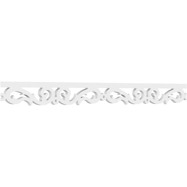 4 x 48 in. Pitch 0.62 in. Corbin Architectural Grade PVC Running Trim ...