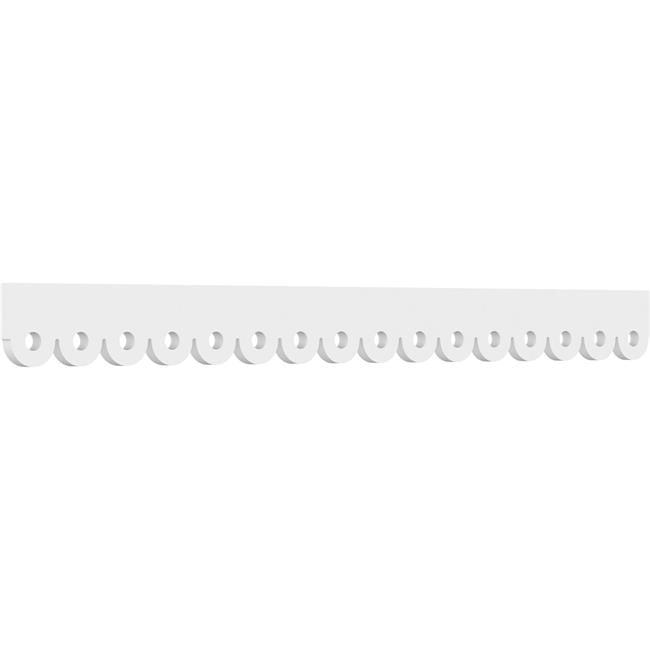 4 x 48 in. Pitch 0.62 in. Hudson Architectural Grade PVC Running Trim ...