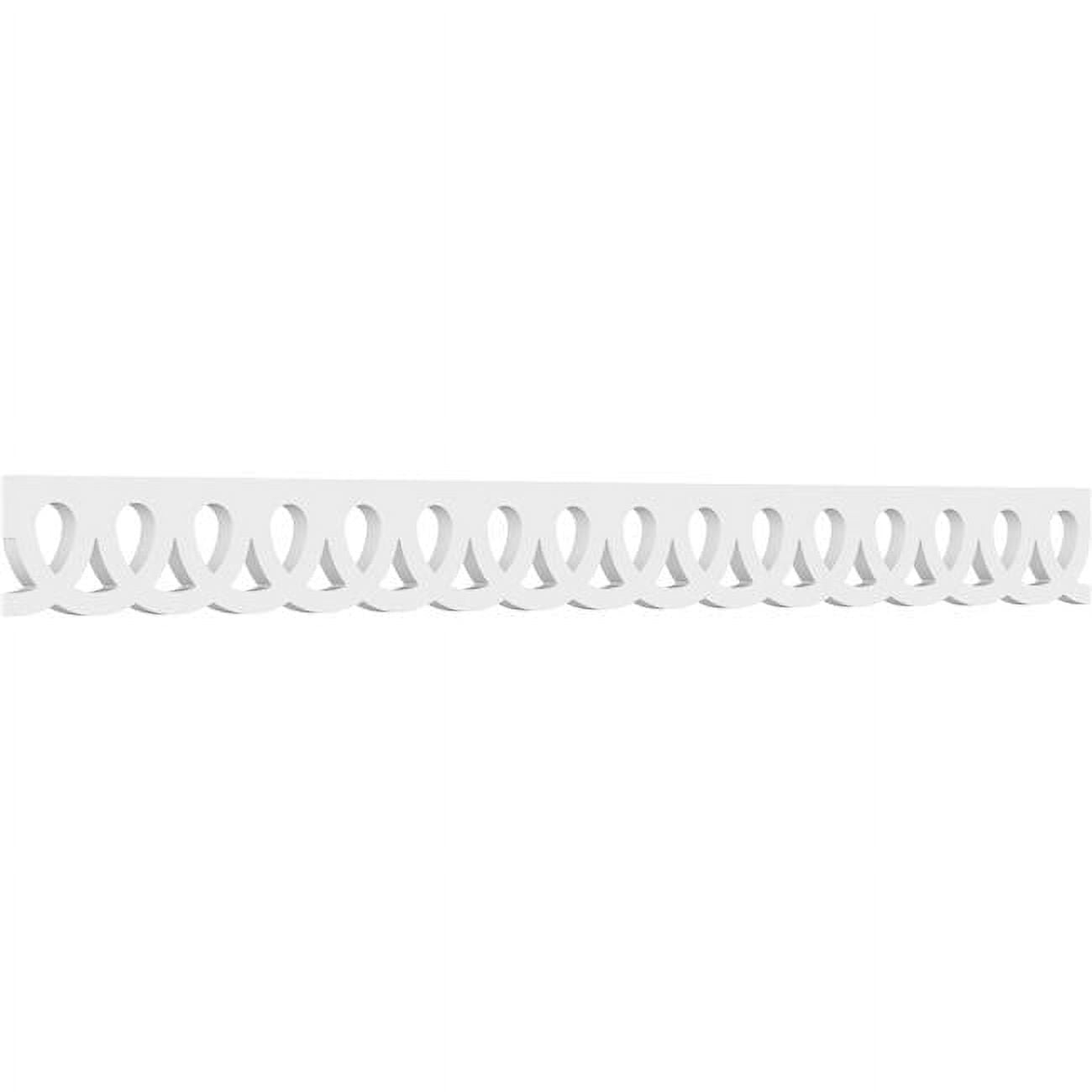 4 x 48 in. Pitch 0.62 in. Meridian Architectural Grade PVC Running Trim ...
