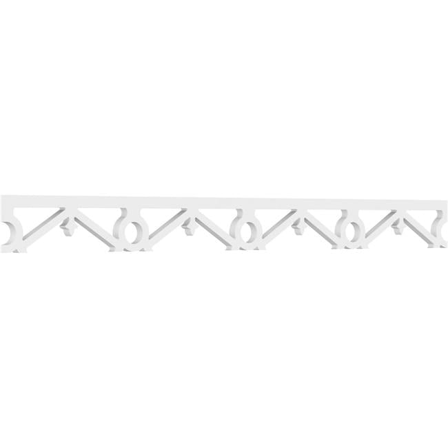 4 x 48 in. Pitch 0.62 in. Palmer Architectural Grade PVC Running Trim ...