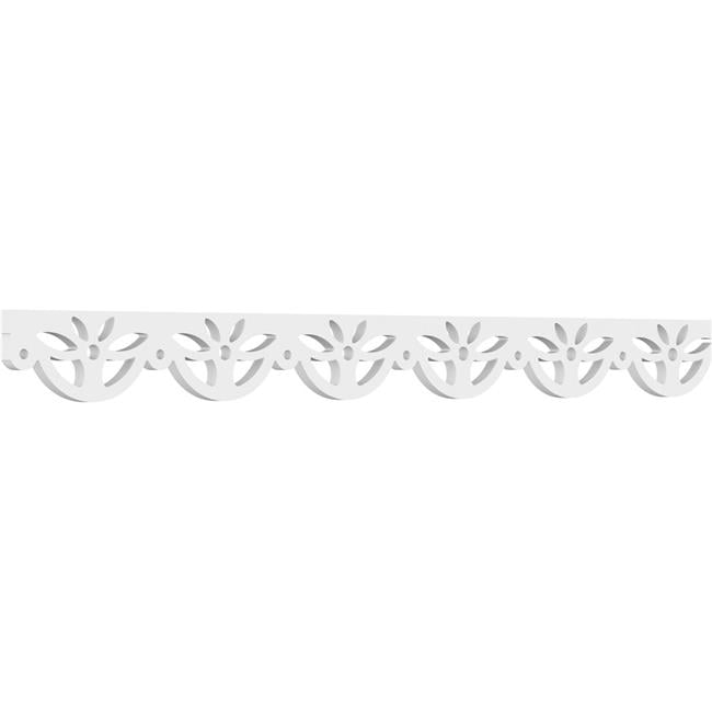 4 x 48 in. Pitch 0.62 in. Weston Architectural Grade PVC Running Trim ...