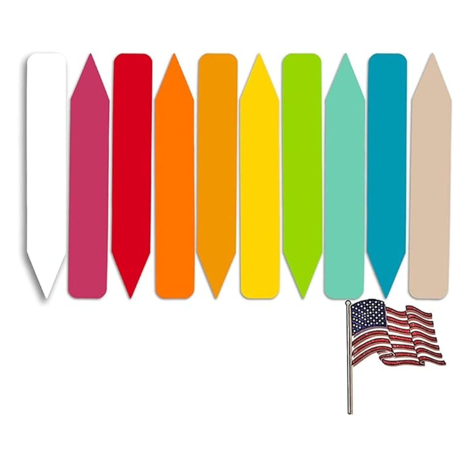4" x 5/8" Assorted Premium Pot Stakes - 500 Pcs - Plastic Plant and ...