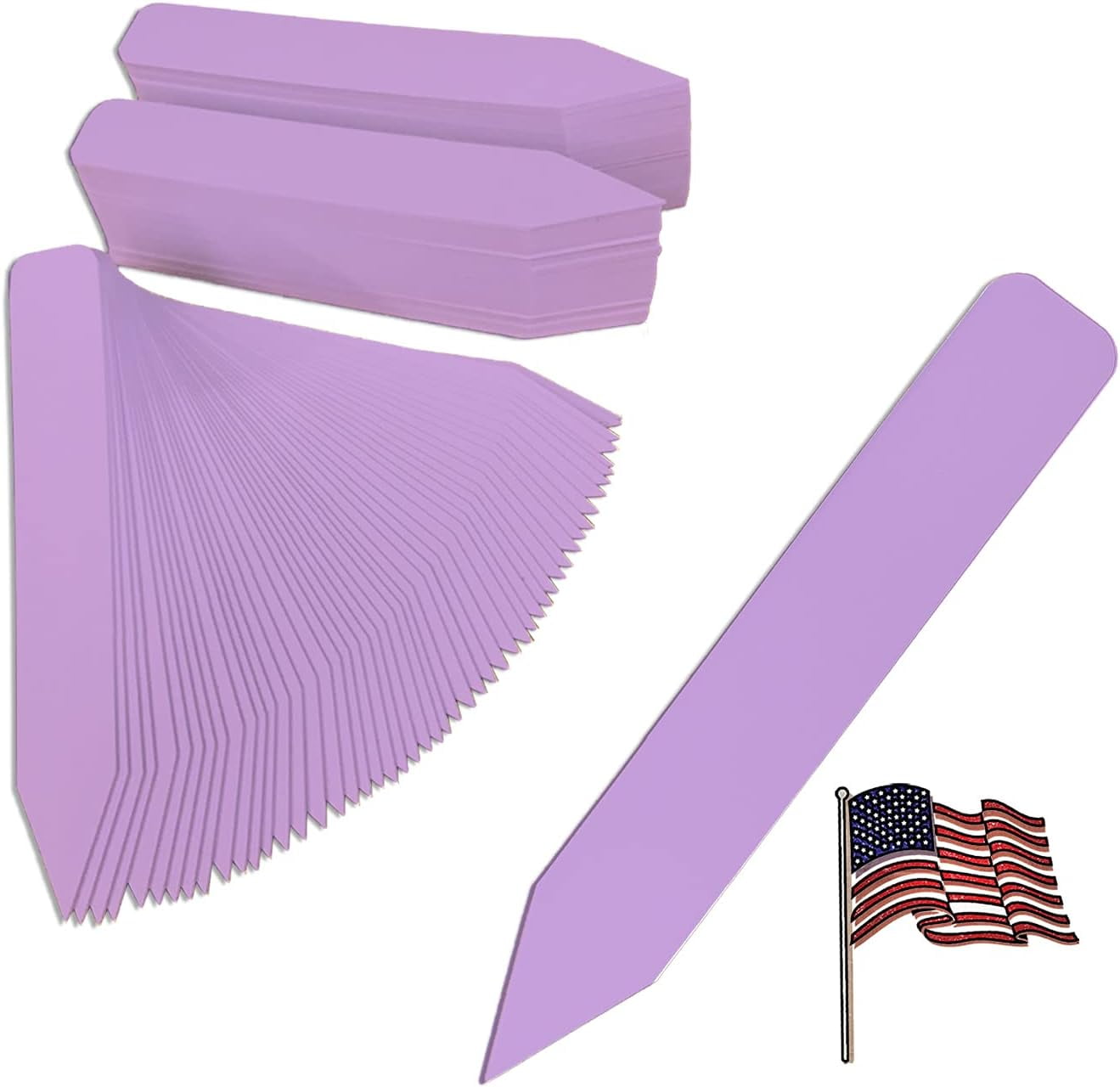 4" x 5/8" Lilac Premium Pot Stakes - 300 Pcs - Plastic Plant Tags and ...