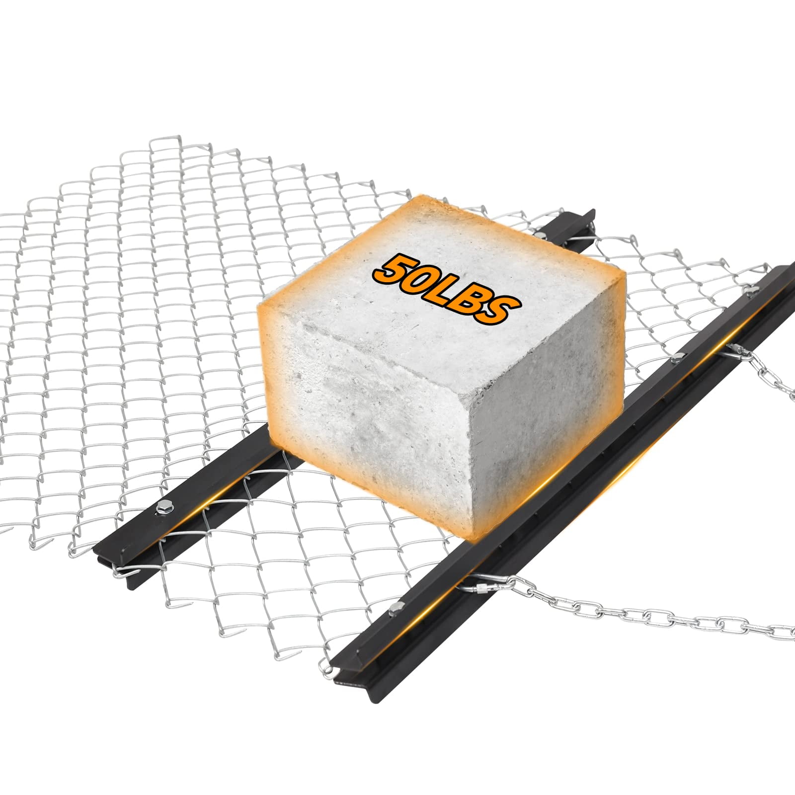 4' x 5' ATV Chain, UTV Tractor Attachment, Driveway Drag Chain Mat for ...