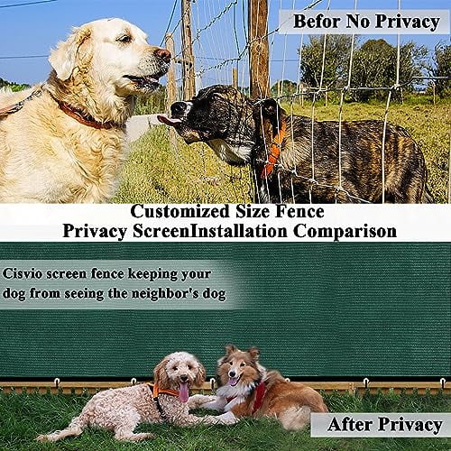 4' x 56' Dark Green Privacy Fence Screen 90% Dlockage Heavy Duty ...