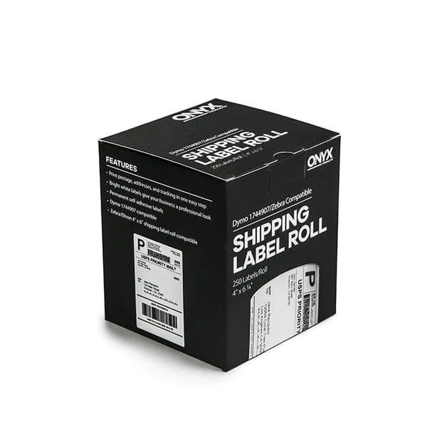 4" x 6 1/4" Thermal Shipping Label Rolls, 250 Labels, Strong Adhesive ...