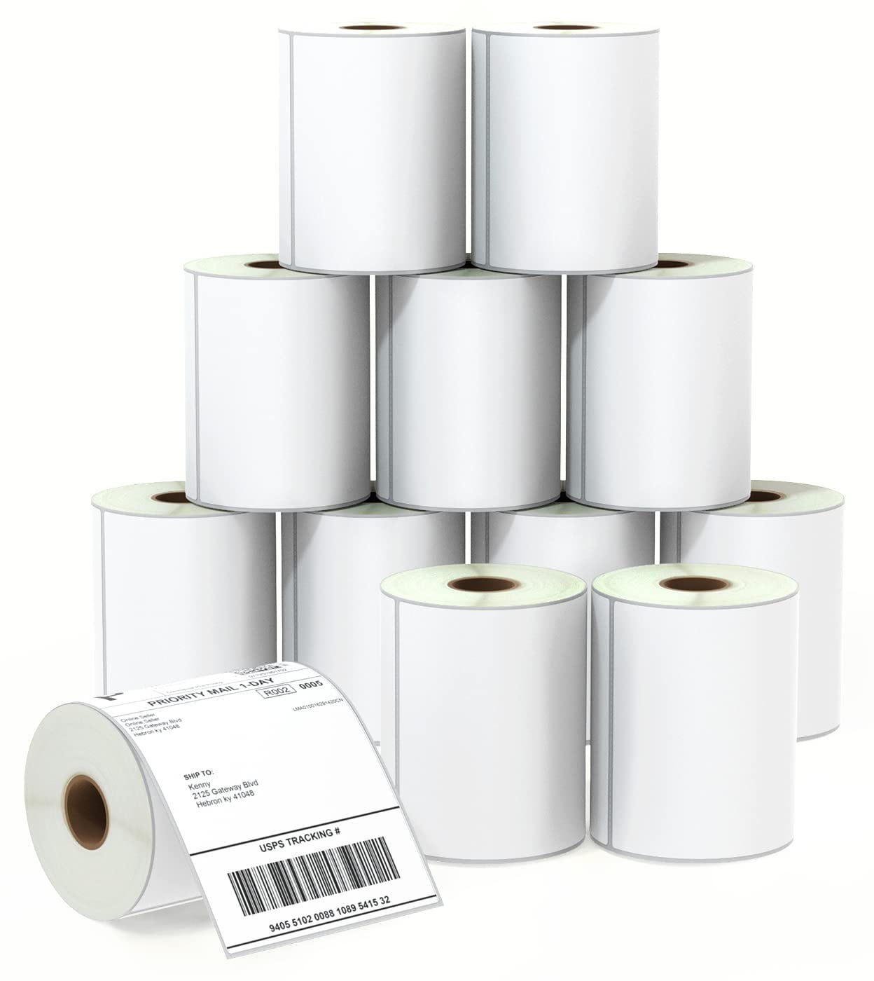 4" x 6" (102 mm x 152 mm) Shipping Labels Compatible with Zebra & Rollo ...