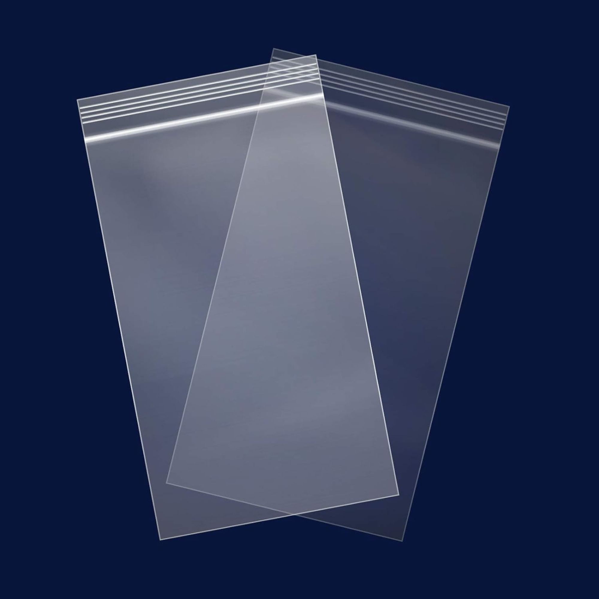 4" x 6", 2 Mil Clear Plastic Resealable Zip Lock Bags, 5 Packs of 100 ...
