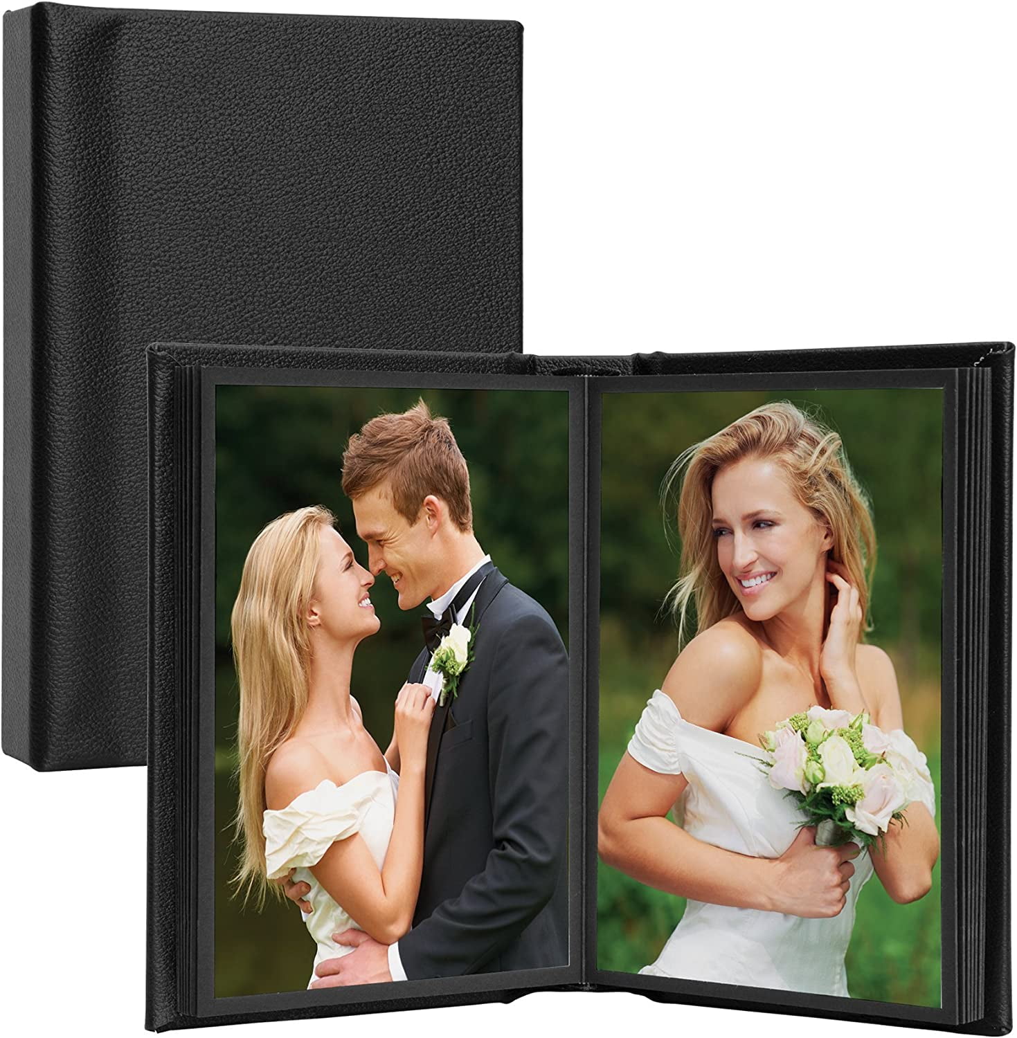 4" x 6" Black Vertical Self-Stick Albums - Holds 10 Photos - Pack of 12 ...