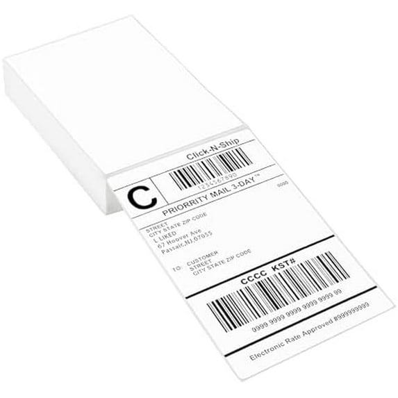 4" x 6" Blank Removable Labels in Fanfold, No Residue, Water and Oil ...