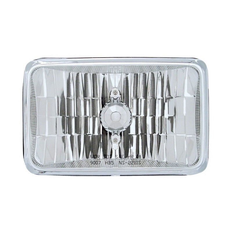 4" x 6" Crystal Headlight - High and Low Beam Rugged Anti-Vibration ...