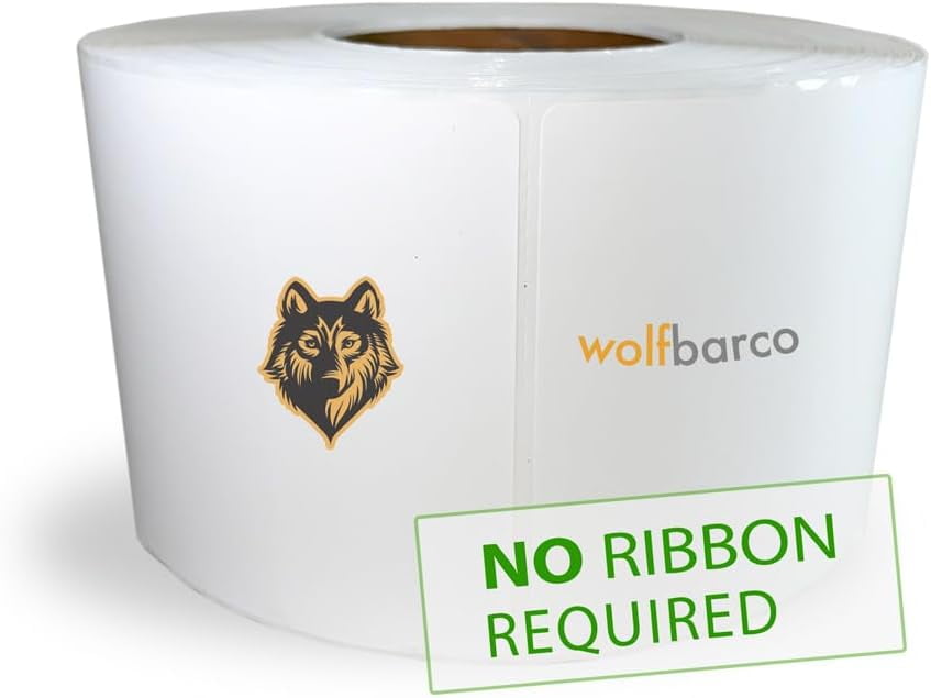 4" x 6" Direct Thermal Labels (4 Rolls, 4000 Labels) - 3'' Core ...