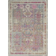 Modway Florita Distressed Southwestern Aztec 5x8 Area Rug in ...