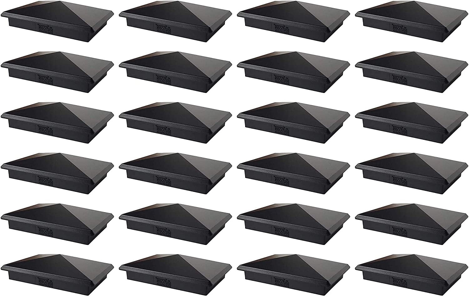 4" x 6" Heavy Duty Aluminium Pyramid Post Cap for True/Actual 4" x 6 ...