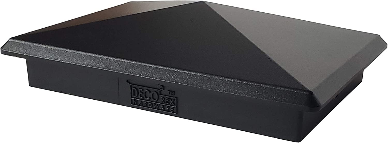 4" x 6" Heavy Duty Aluminium Pyramid Post Cap for True/Actual 4" x 6 ...