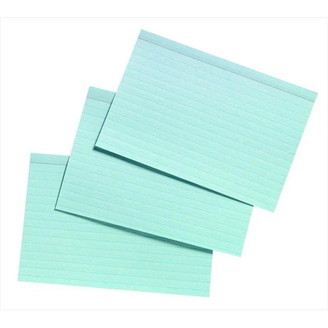 4 x 6 In. Heavyweight Ruled Index Card, Blue, Pack - 100 - Walmart.com