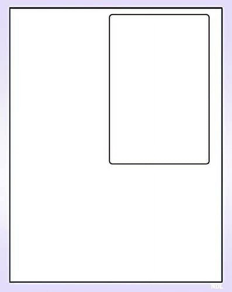 4" x 6" Integrated Label/Form, 8-1/2" x 11" Sheet, Letter Size, 1 Label ...