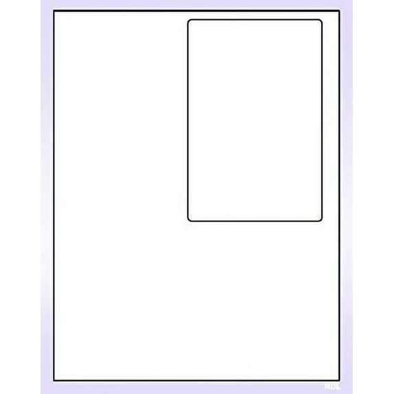 4" x 6" Integrated Label/Form, 8-1/2" x 11" Sheet, Letter Size, 1 Label ...