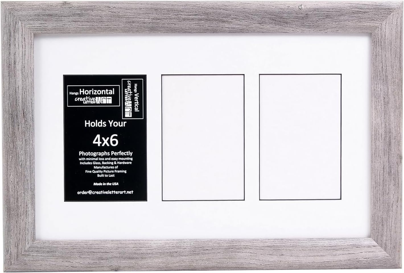4” x 6” Multiple Opening Picture Frame Collage with 3 holes, Hamptons ...