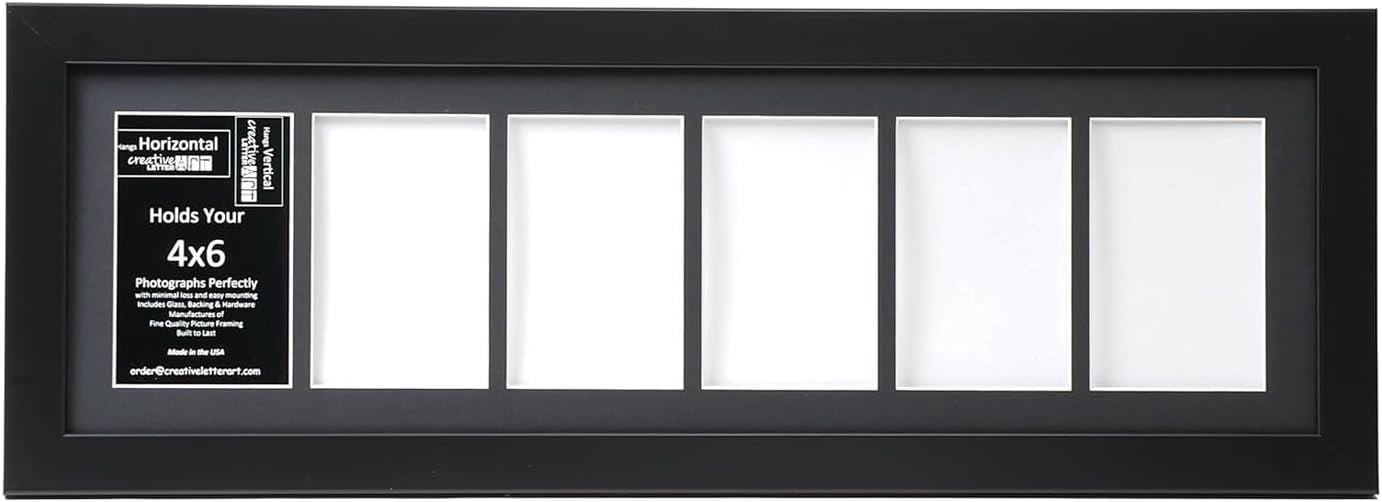 4” x 6” Multiple Opening Picture Frame Collage with 6 holes, Manhattan ...