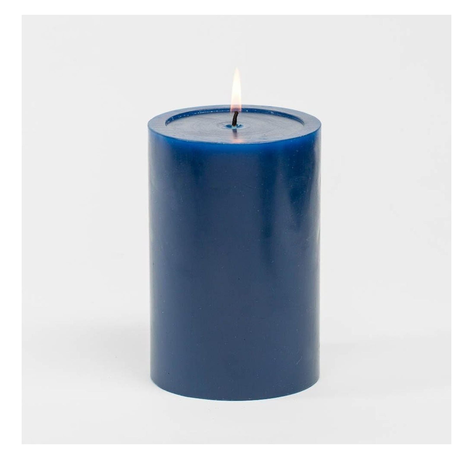 4" x 6" Navy Blue Pillar Candles Set of 6 - Walmart.com