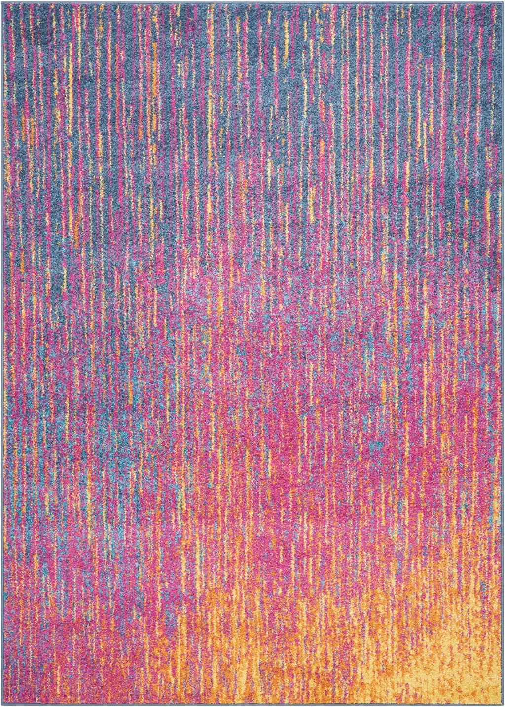 4â€™ x 6â€™ Rainbow Abstract Striations Area Rug - Walmart.com