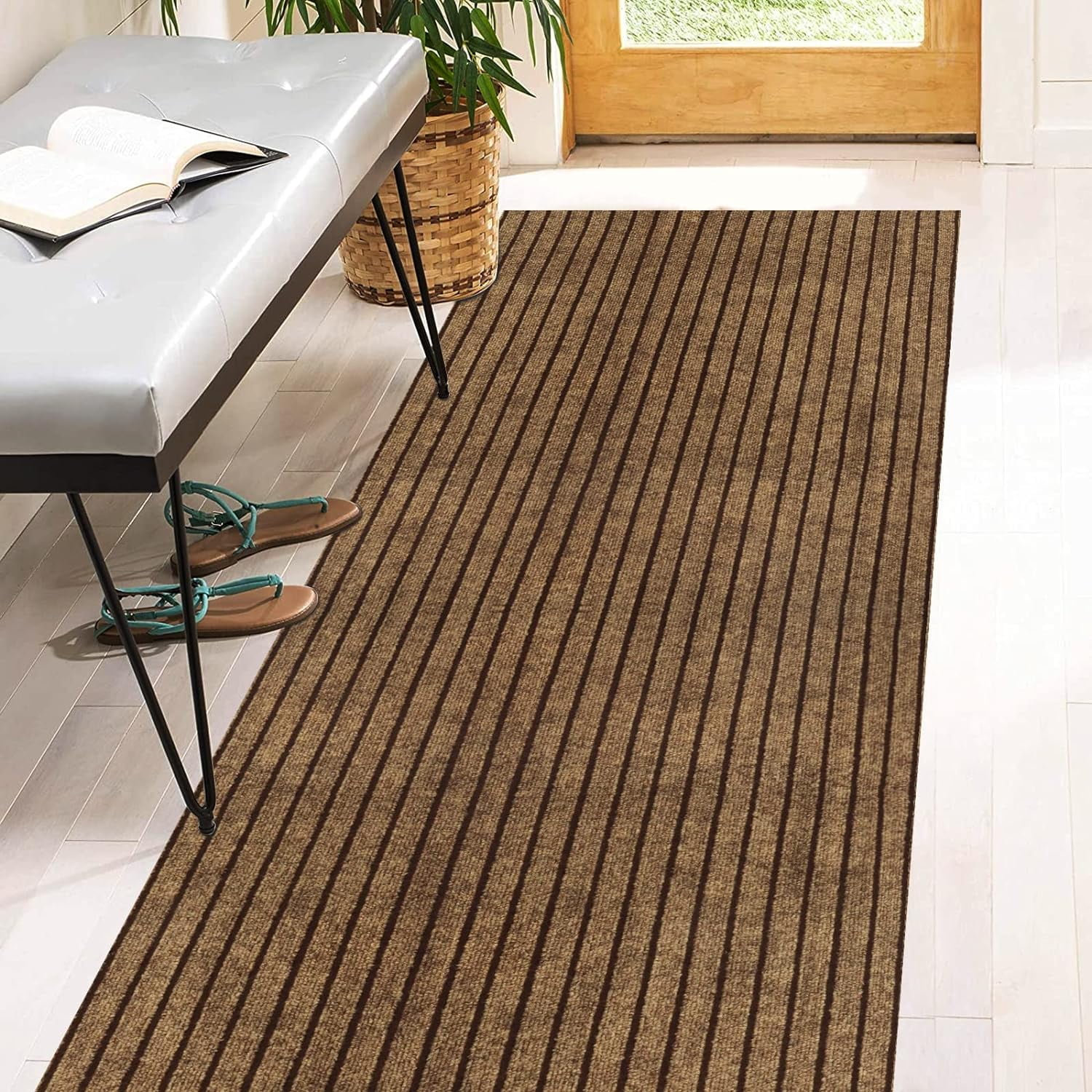 4' x 6' Runner Rugs with Rubber Backing, Indoor Outdoor Utility Carpet ...