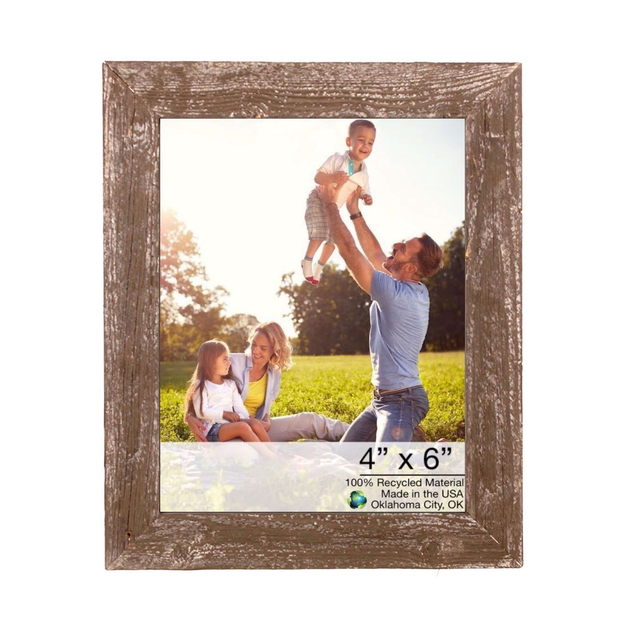 4â€ x 6â€ Rustic Farmhouse Espresso Wood Frame - Walmart.com