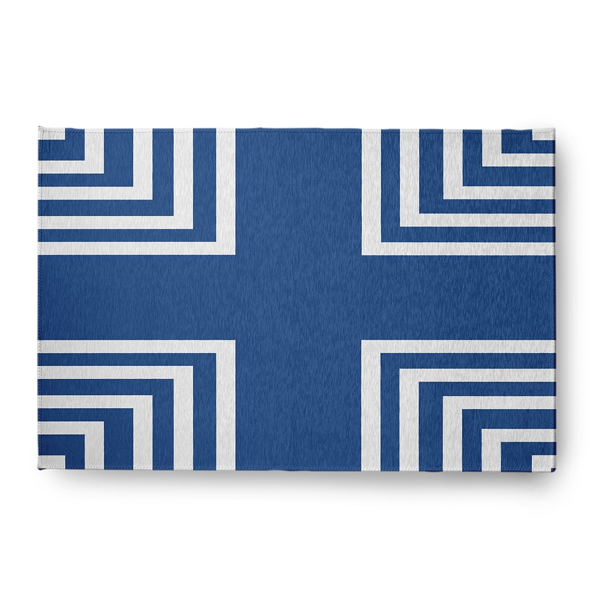 4' x 6' Simply Daisy Corner Stripes Modern & Contemporary Chenille Area ...