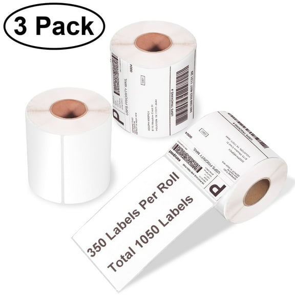 Dymo lw labels white 250 shipping 2.3" x 4" - Walmart.com