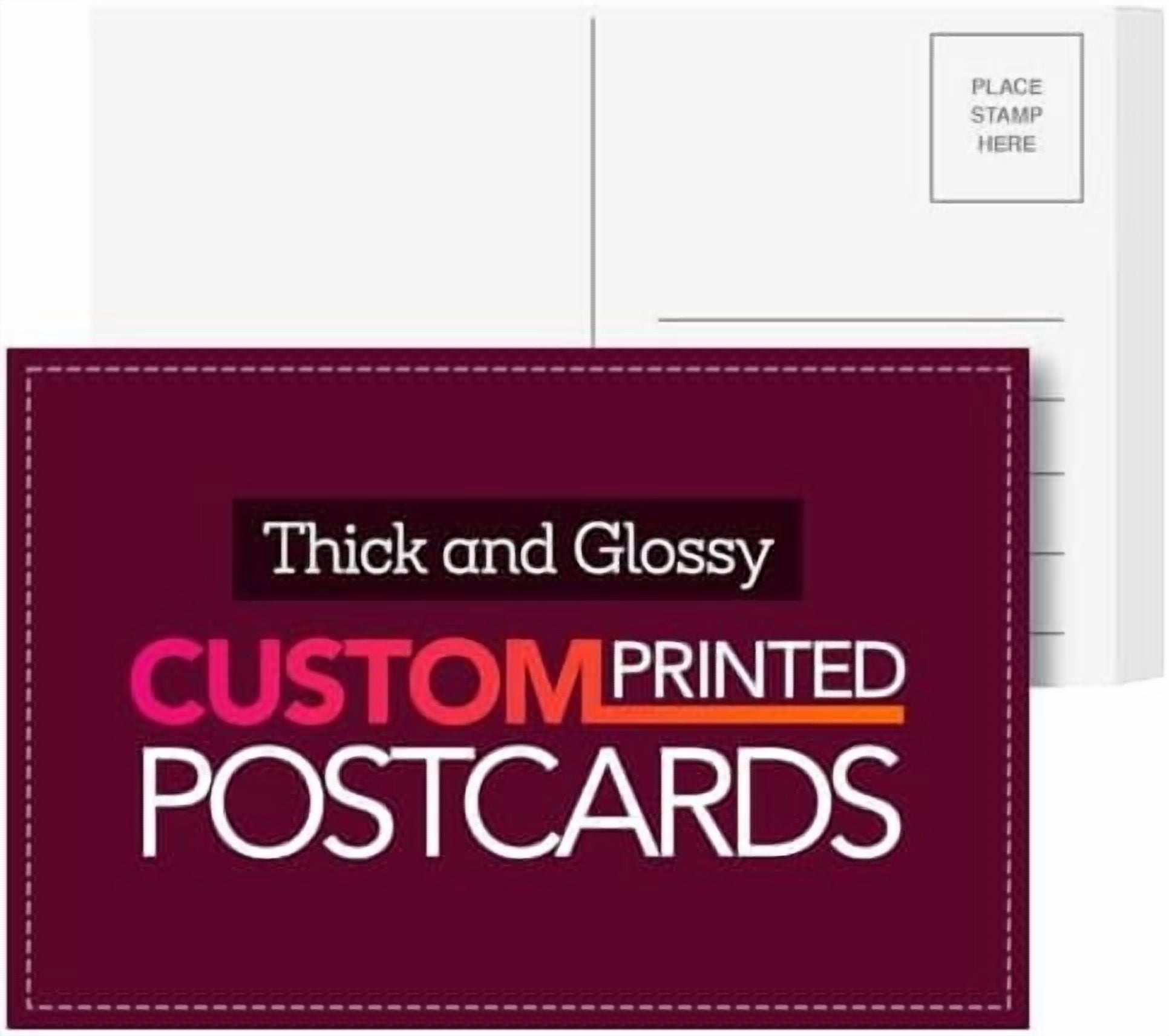 4 x 6" Thick Custom Printed Postcards, Personalized Printable Post ...