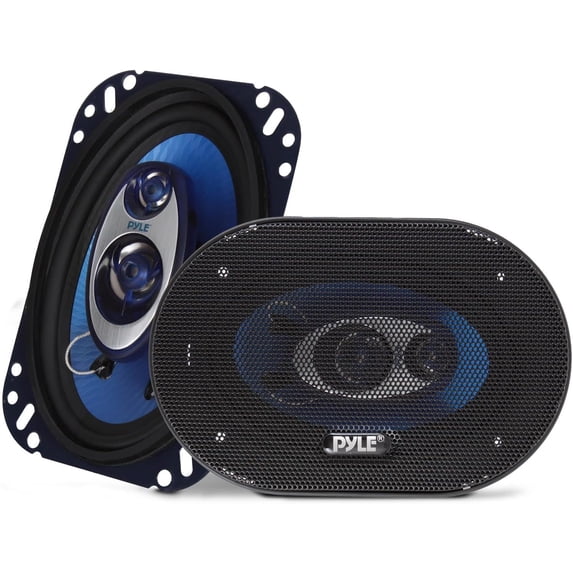 4'' x 6'' Three Way Sound Speaker System - Pro Mid Range Triaxial Loud ...