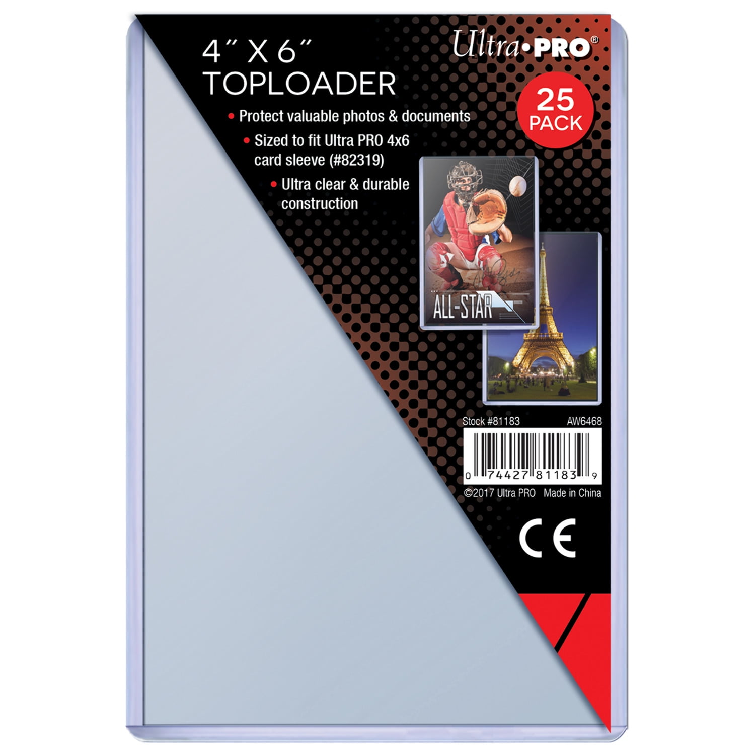 Ultra PRO: Toploader - 4" x 6" (25ct) - Walmart.com