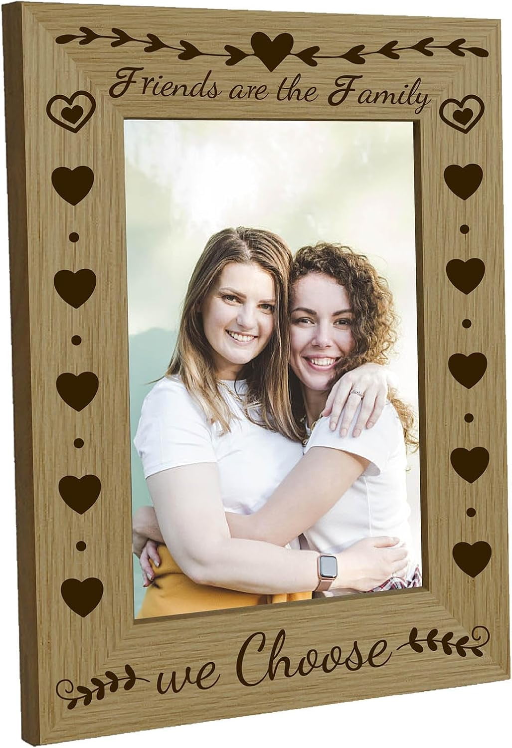 4 x 6 Wood Picture Frame Engraved Photo Frames Display Wooden Tabletop ...