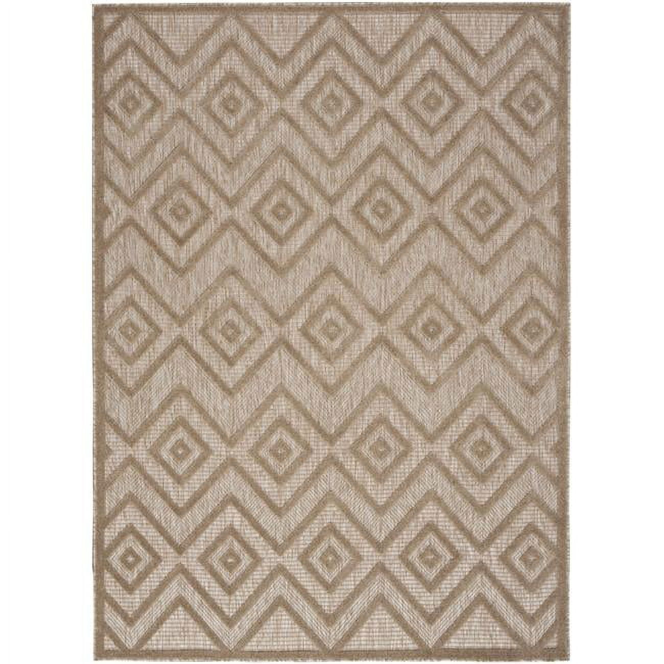 4 x 6 ft. Natural, Beige Argyle Indoor & Outdoor Area Rug - Walmart.com