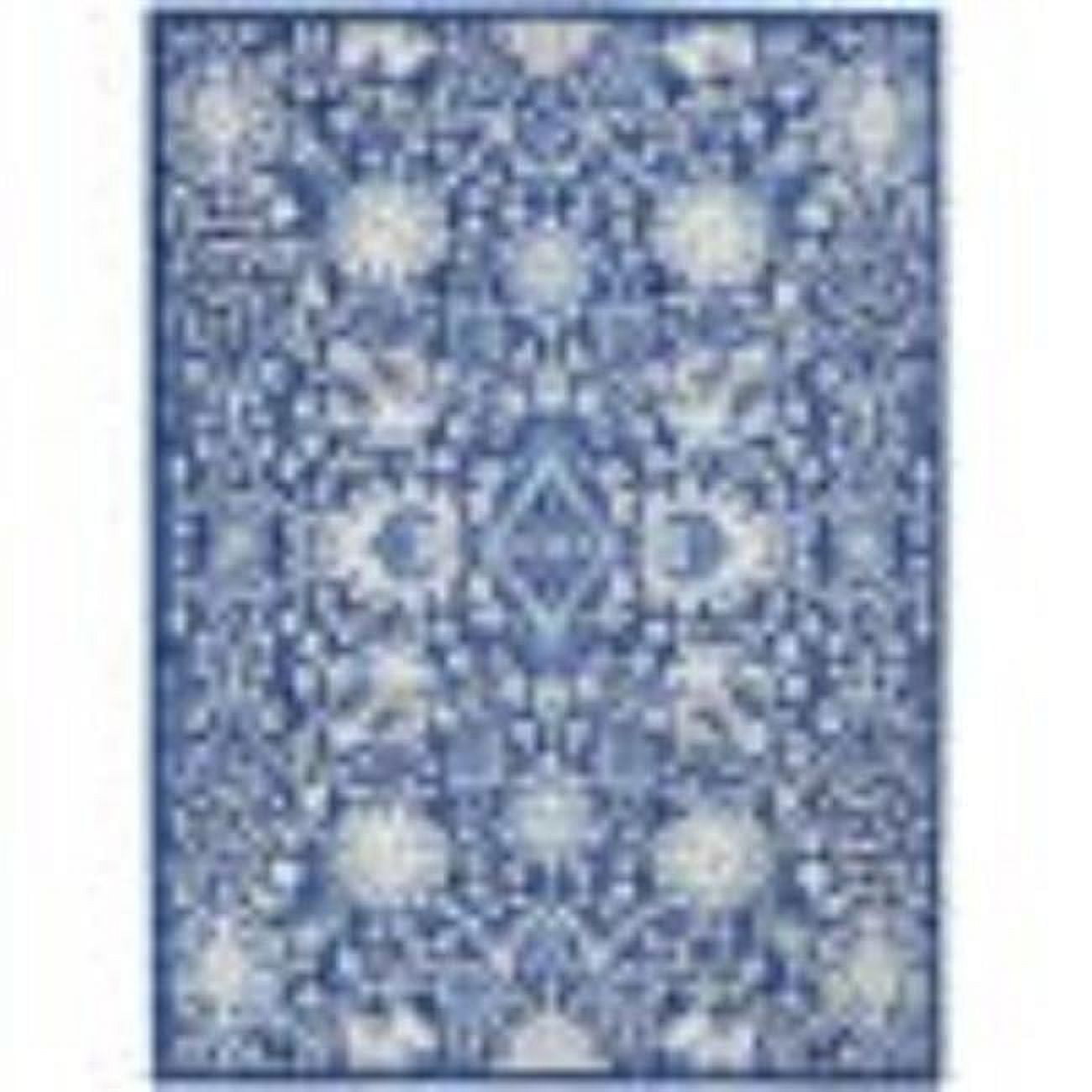 4 x 6 ft. Navy & Ivory Intricate Floral Area Rug - Walmart.com