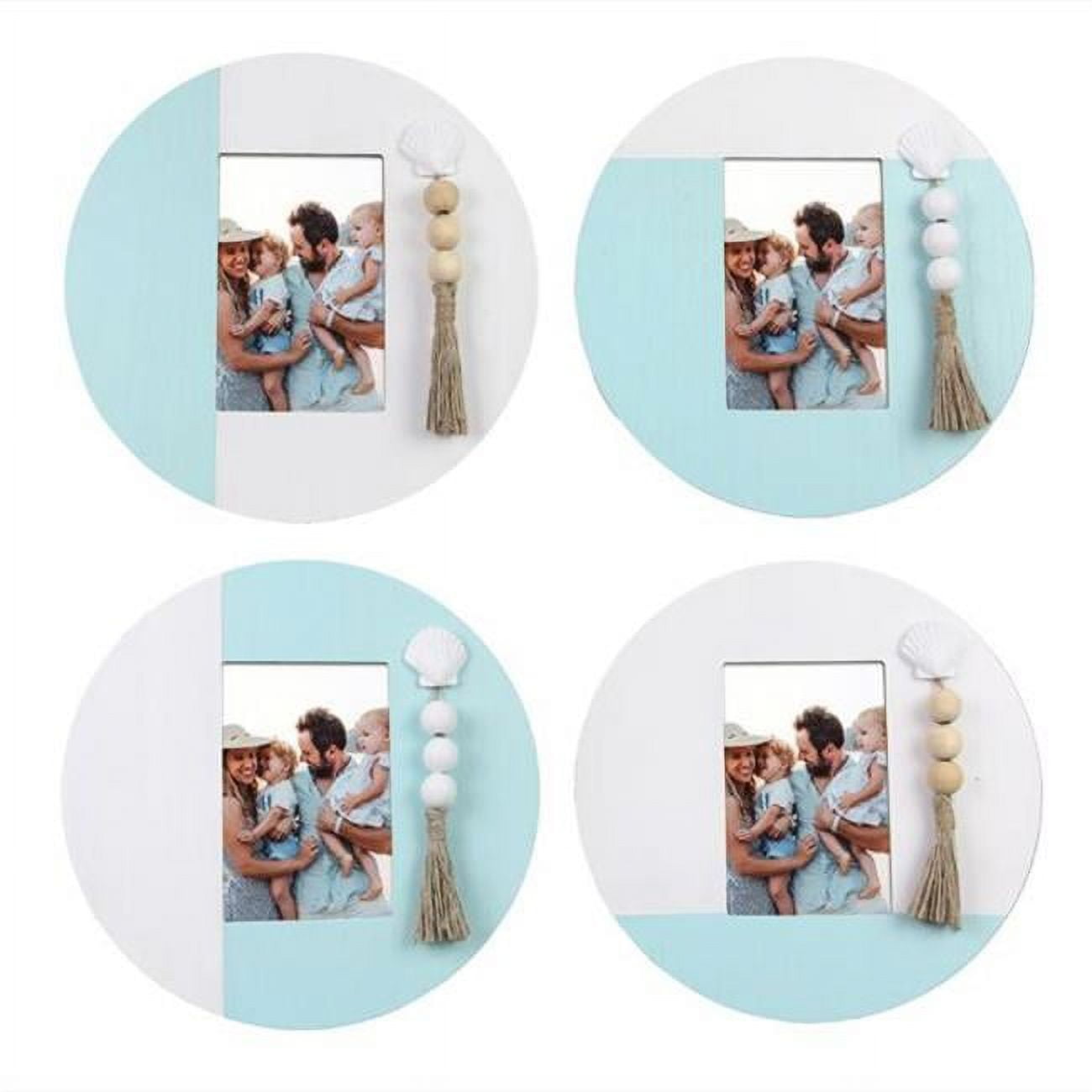 4 x 6 in. 4 Assorted Wood & MDF Wood Nautical Picture Frame - Walmart.com