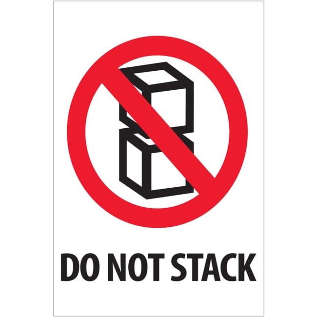4 x 6 in. Do Not Stack Labels - Walmart.com