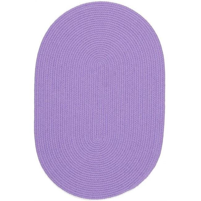 4 x 6 in. Happy Braids Solid Violet Oval Rug - Walmart.com
