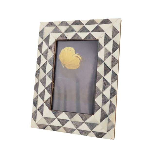 4 x 6 in. Modern Geometric Photo Frame, Grey - Walmart.com