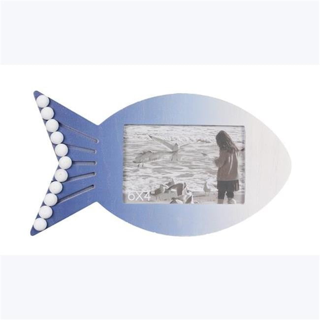 4 x 6 in. Wood Coastal Ombre Fish Picture Frame - Walmart.com