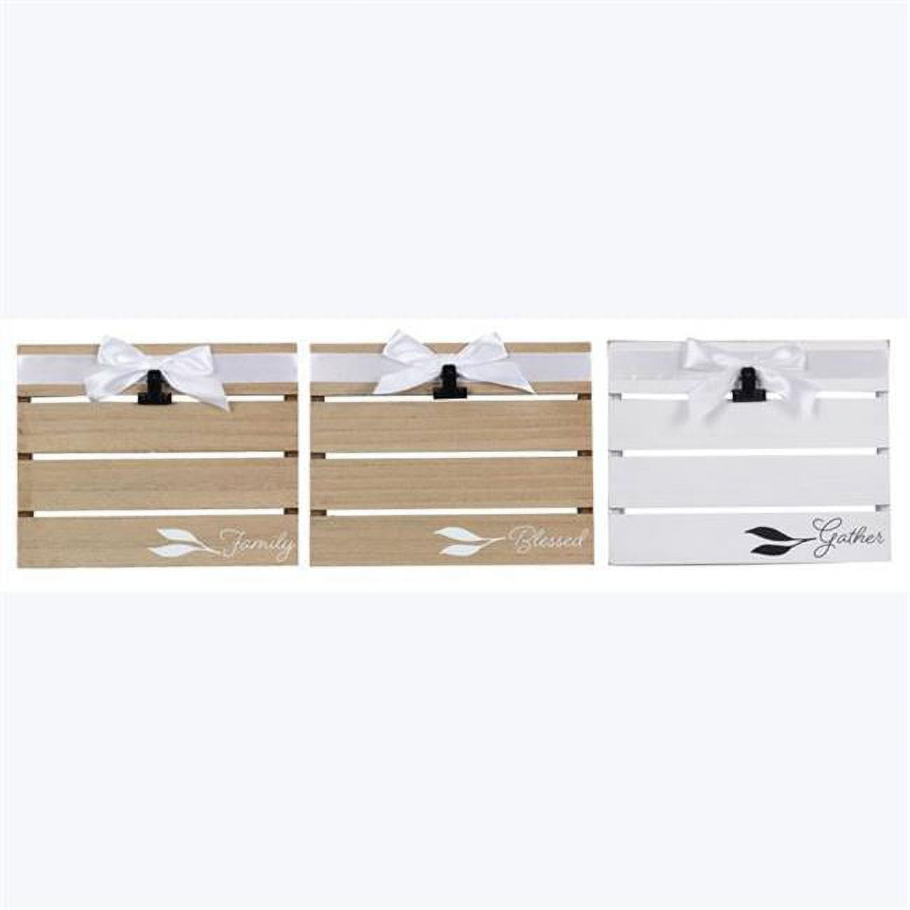 4 x 6 in. Wood Slat Board Photo Clip, Assorted Color - 3 Piece ...
