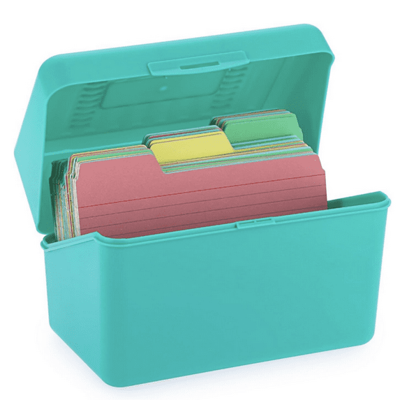 4 x 6 inch Index Card Box - Index Card Holder Notecard Box Recipe ...