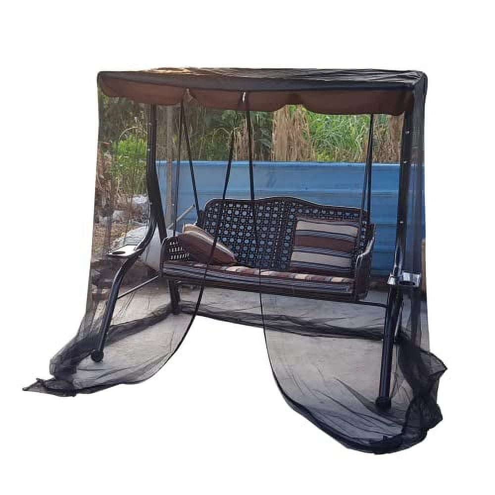 4 x 6 x 6.5 ft Outdoor Swing Chair Mosquito Net, Polyester Mesh Screen ...