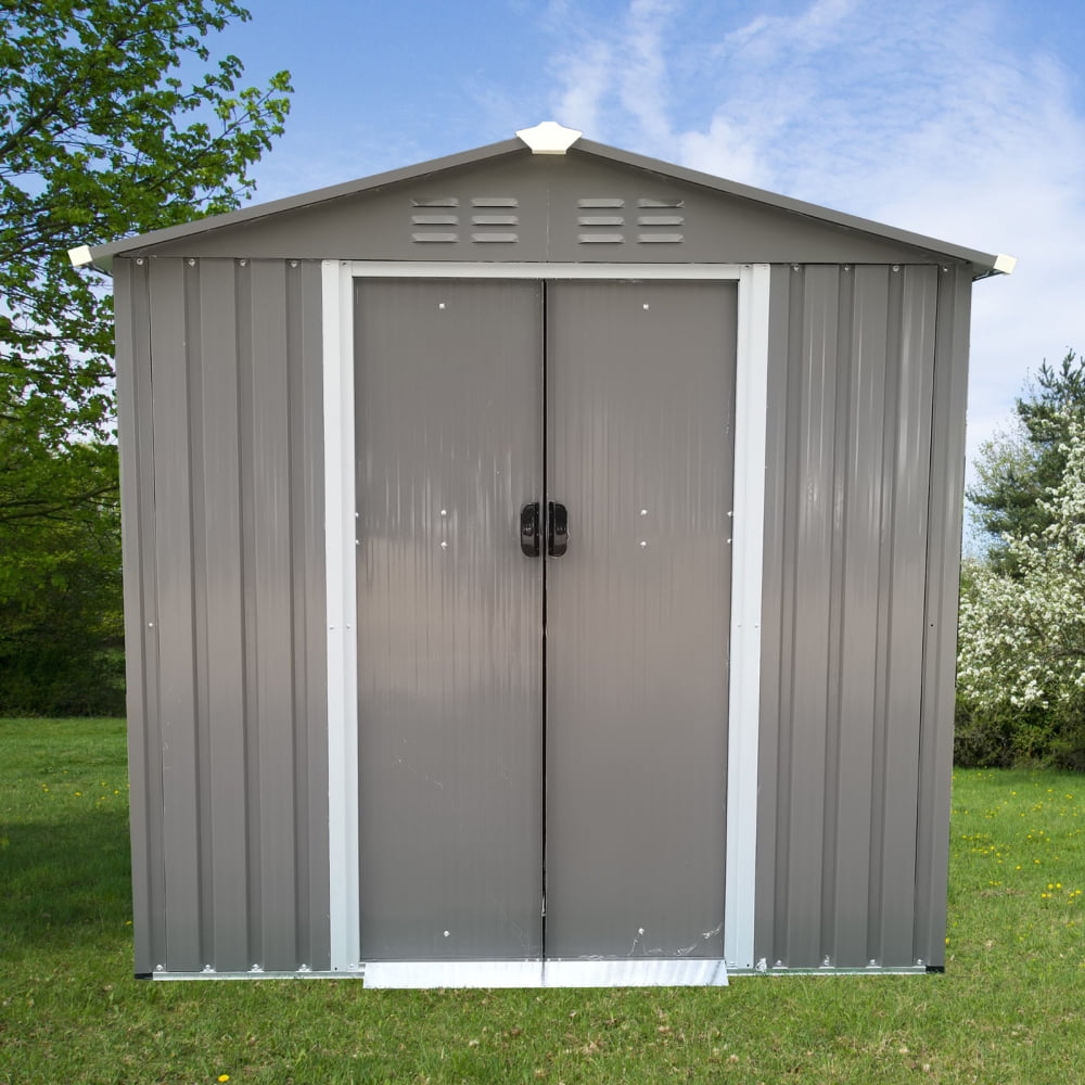 4 x 6ft Outdoor Storage Shed, Rainproof Large Garden Storing Tools ...