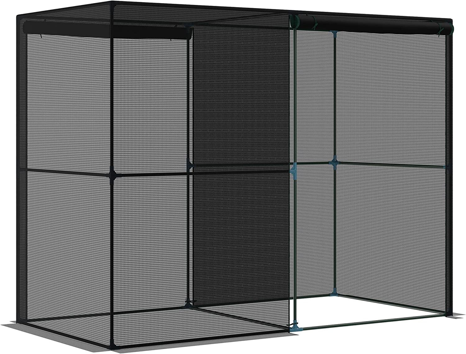 4' x 8' Crop Cage, Plant Protection Tent with Zippered Doors for ...