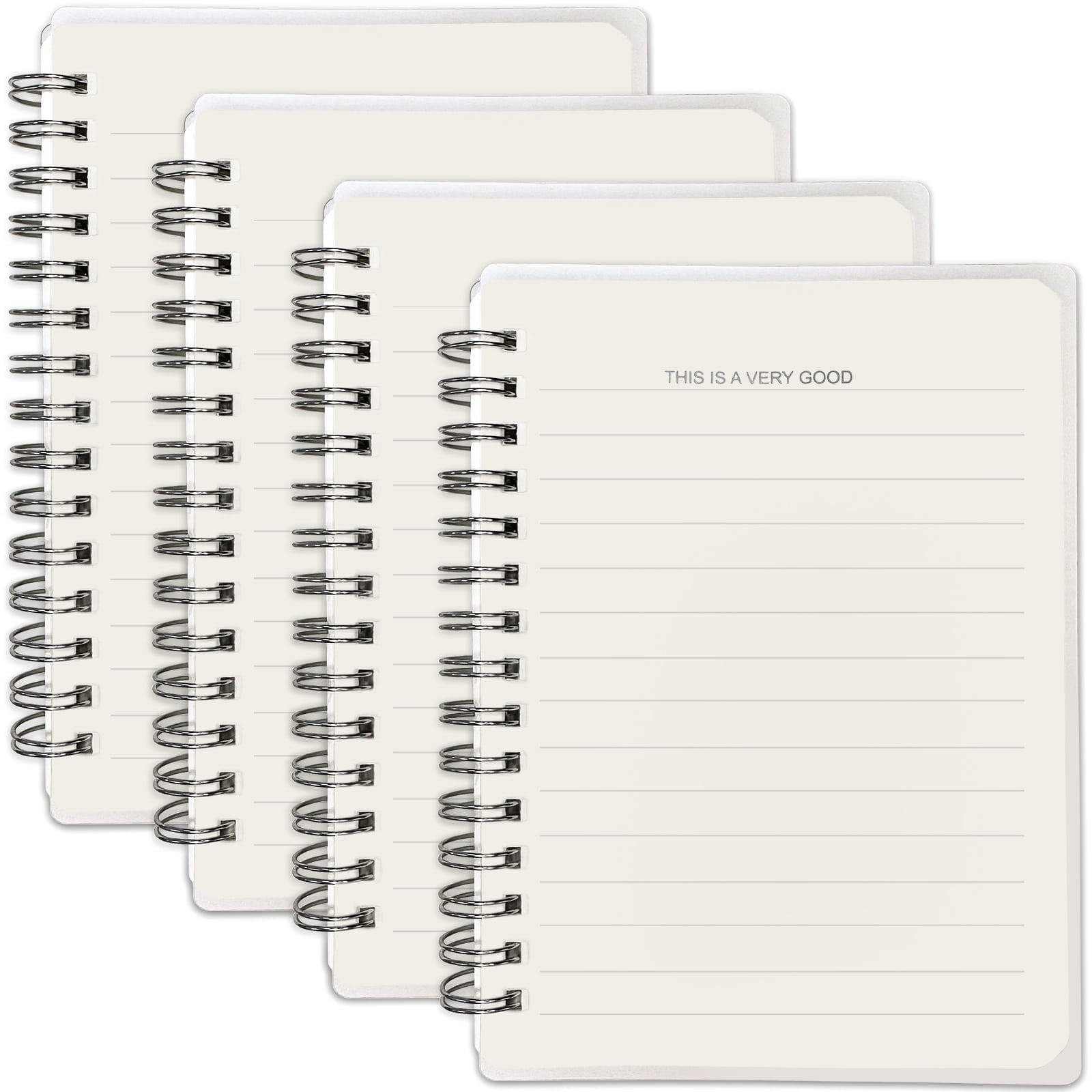 4 x A6 Spiral Notebooks, 5.8x4.1 Inches for Journals Planners, Students ...