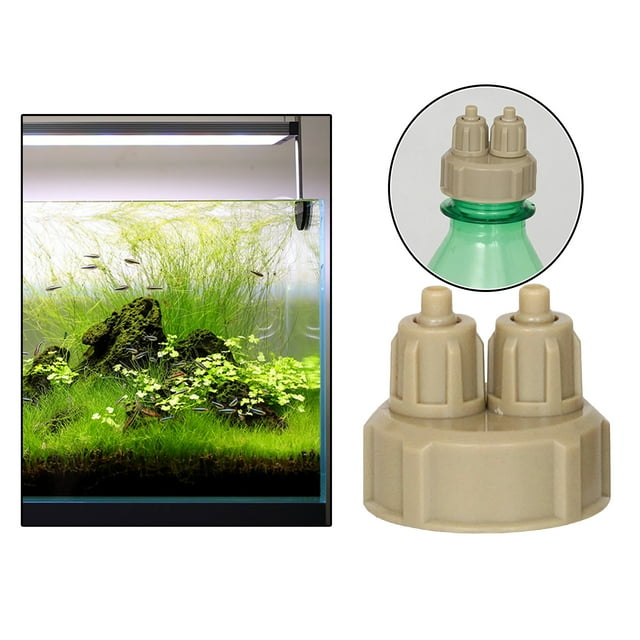 4 x Aquarium Plants Fish Tank Accessories CO2 Bottle Caps, Quick DIY ...