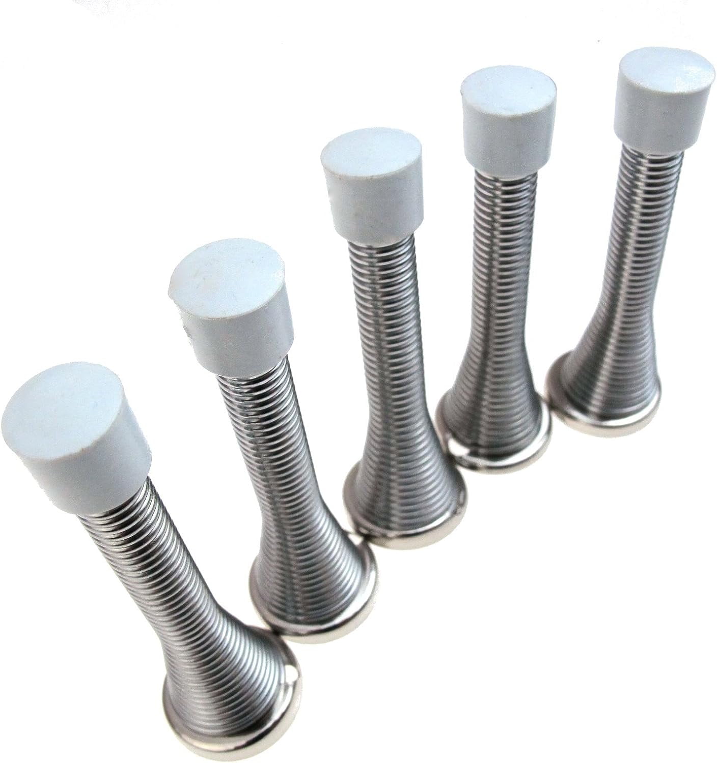4 x Chrome Spring Door Stops Including Fixings & Screws - Walmart.com